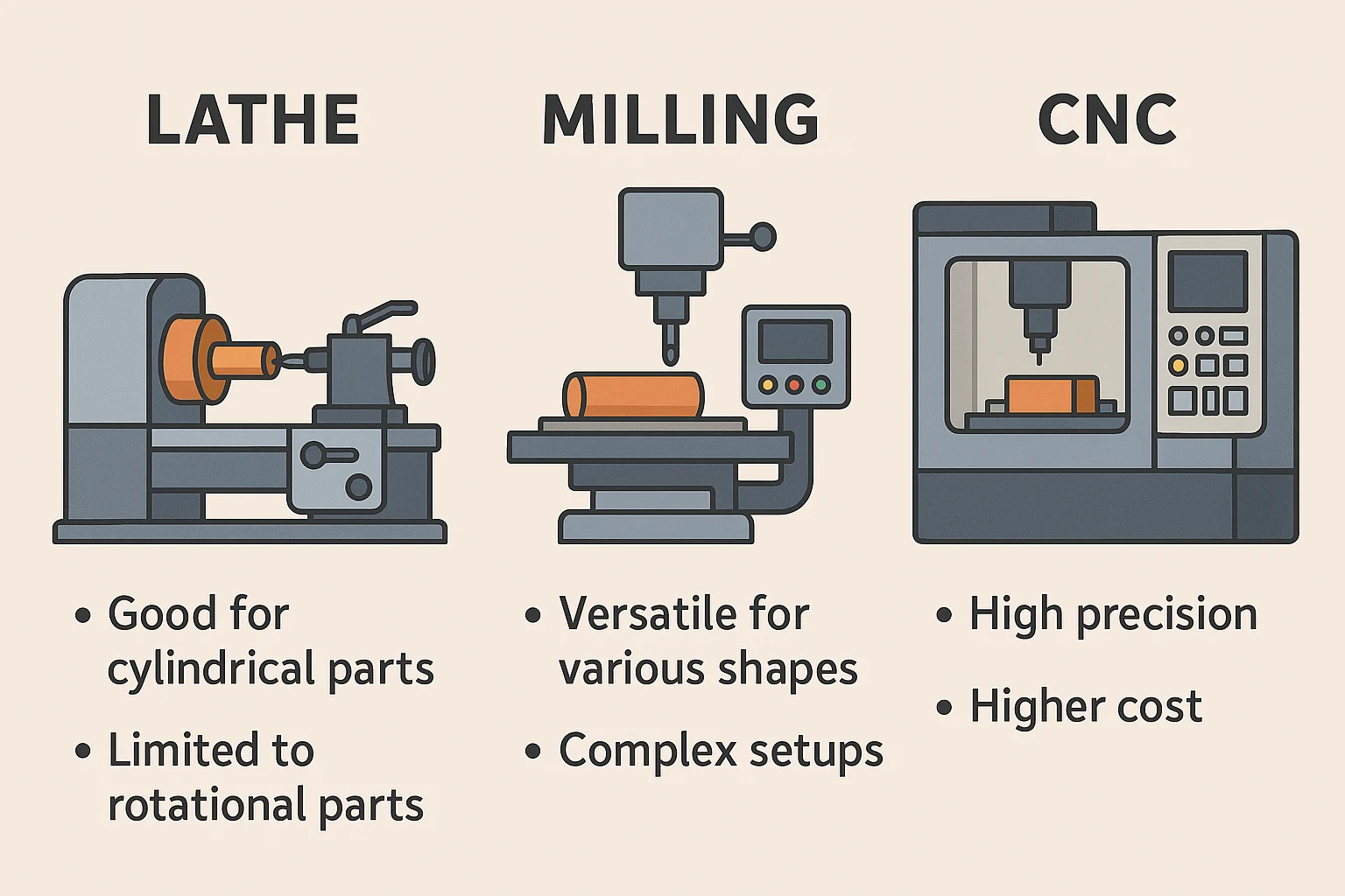 [Mac Safety] “Lathe vs. Milling vs. CNC: Everything You Need to Know ...